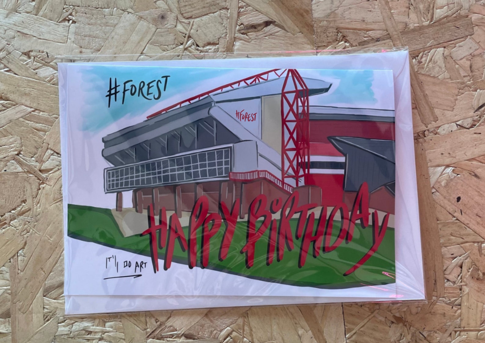 Nottingham Forest Birthday Card - Etsy UK