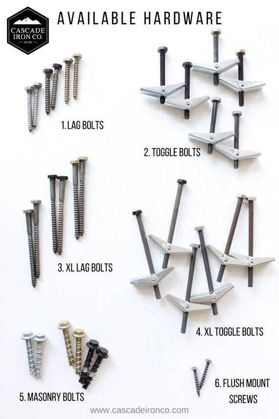 Additional Hardware for Shelf Bracket Installation Set of Two | Etsy