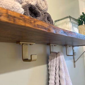 Under Mount Hook for Table, Shelf, Cabinet, Counter - Steel, Black ...