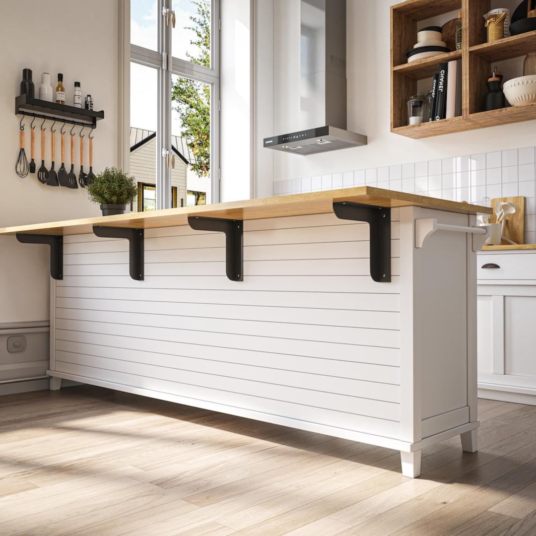 Counter Top Bracket, Overhang Supports, Floating Desk Bracket, MADE IN ...