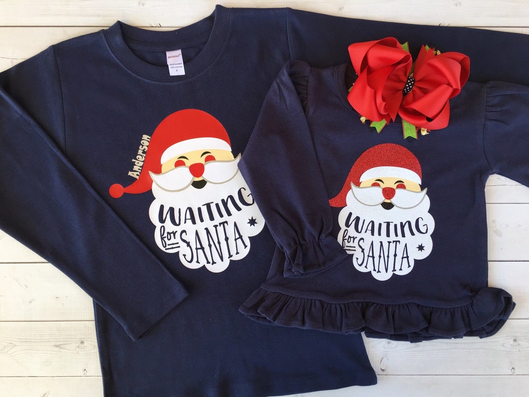 Santa Clause Shirt, Christmas Shirt Boys, Christmas Shirt Girls, Santa ...