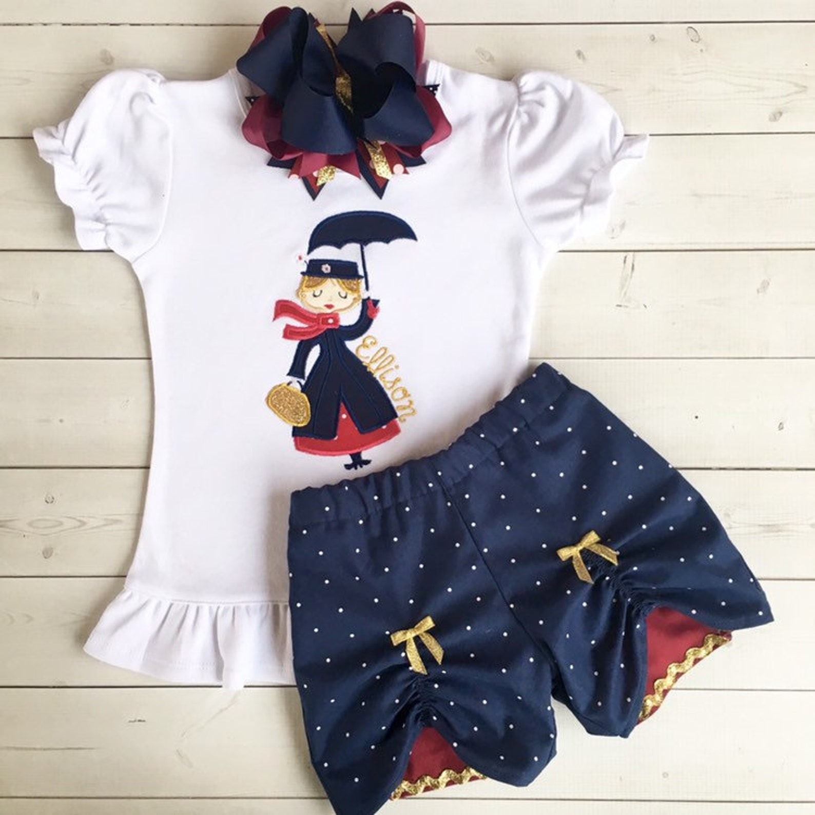 English Nanny Outfit Girls Nanny Outfit Birthday Shirt for | Etsy