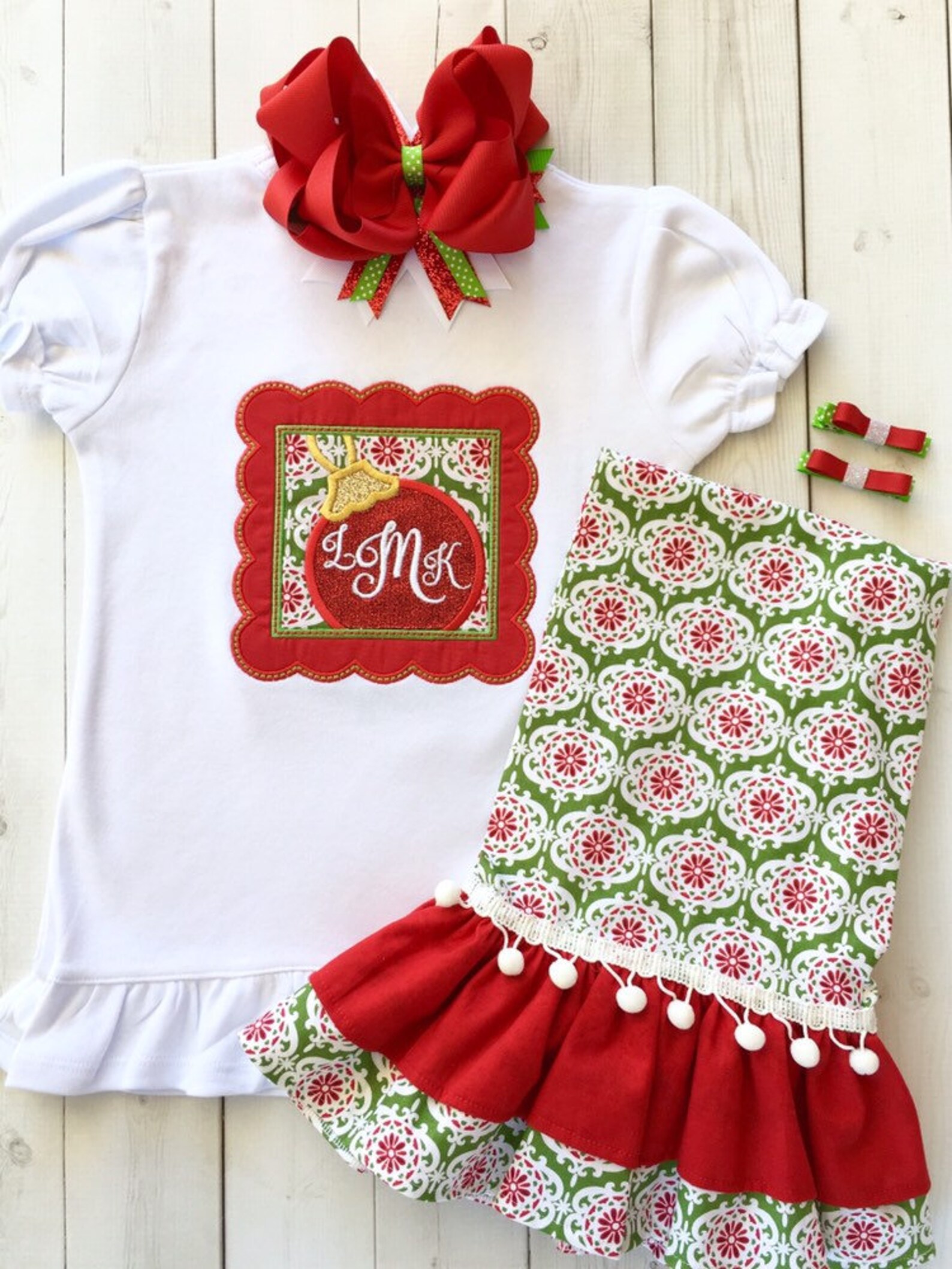 Christmas Outfit for Girls, Girls Christmas Shirt, Christmas Shirts for ...