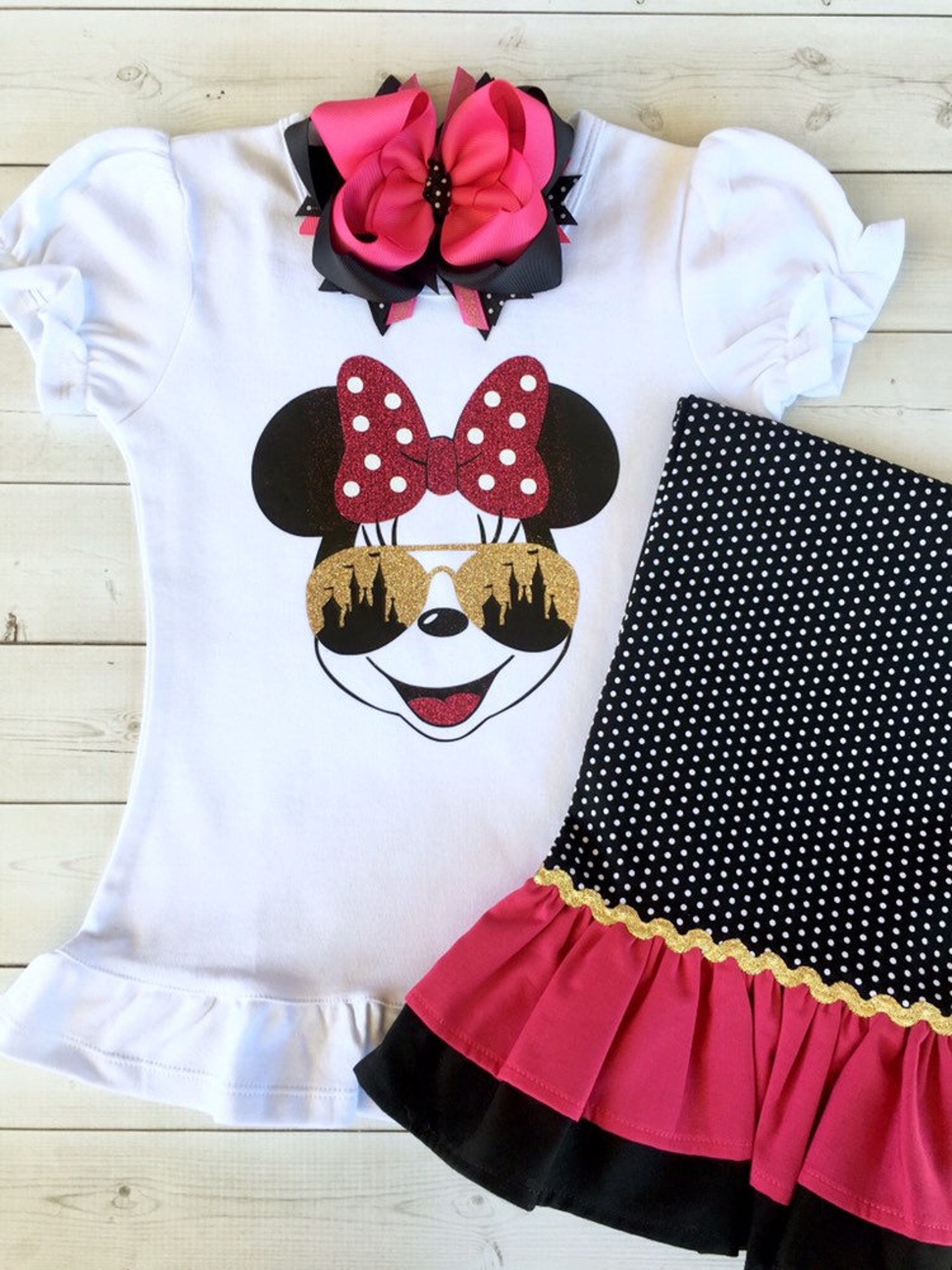 Miss Mouse Outfit Mouse Shirts for Toddler Girl First | Etsy