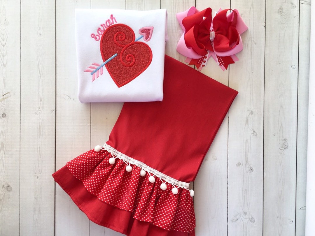 Valentine's Day Outfit for Girls, Valentine Outfit for Toddler Girl ...