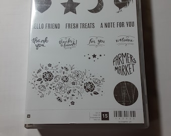 Stampin' Up Badges & Banners RETIRED Stamp Set - Etsy