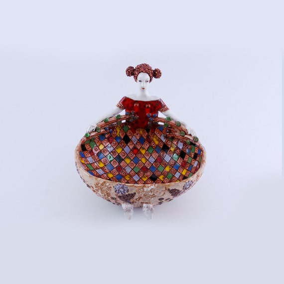 Items similar to Ceramic sculpture / Clay sculpture / Woman sculpture ...