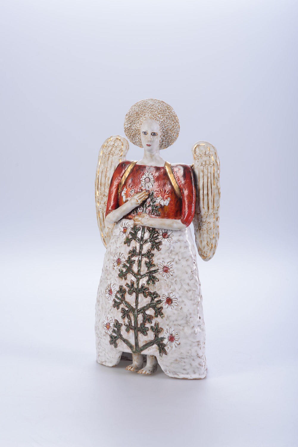 Clay Angel Sculpture, Clay Sculpture, Clay Statue, Handmade Sculpture ...