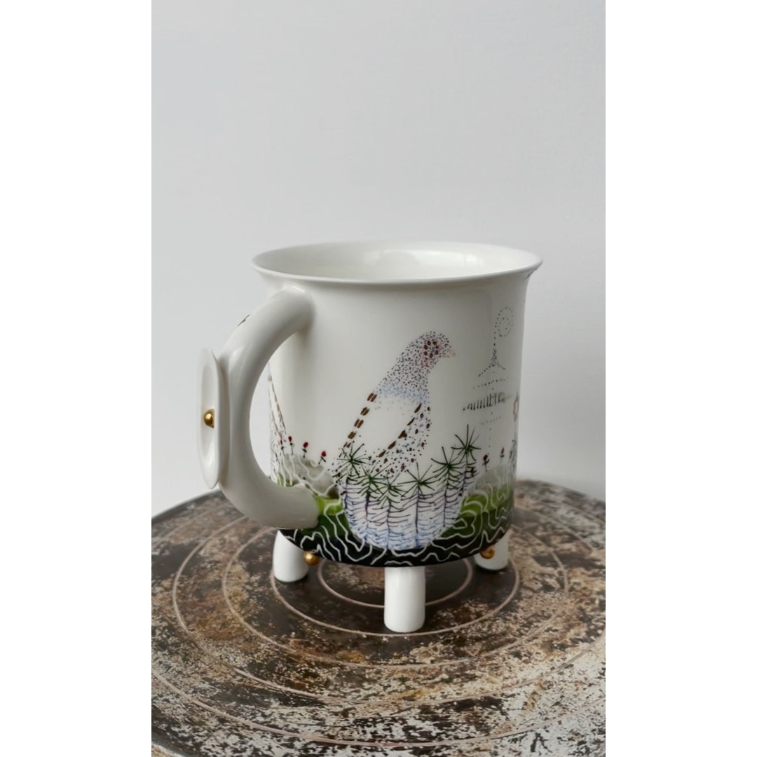 Porcelain Cup, Ceramic Cup, China Cup, Handmade Cup, Porcelain Cup With ...