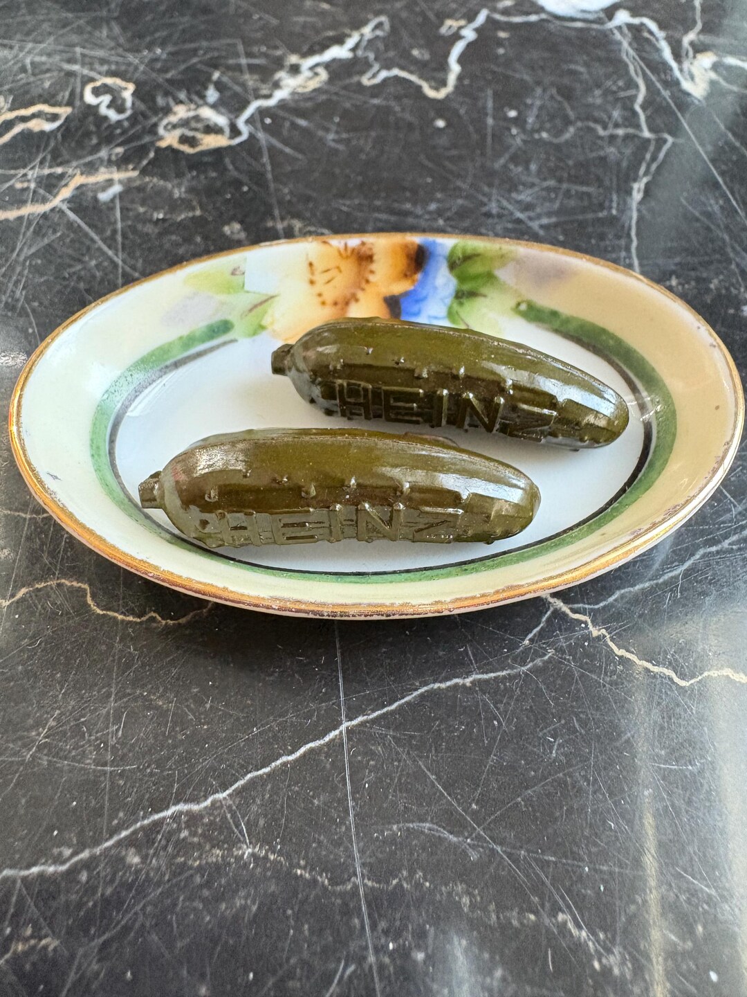 Vintage Heinz Mini Small Dark Green Plastic Pickles Pins 2 SET - Etsy