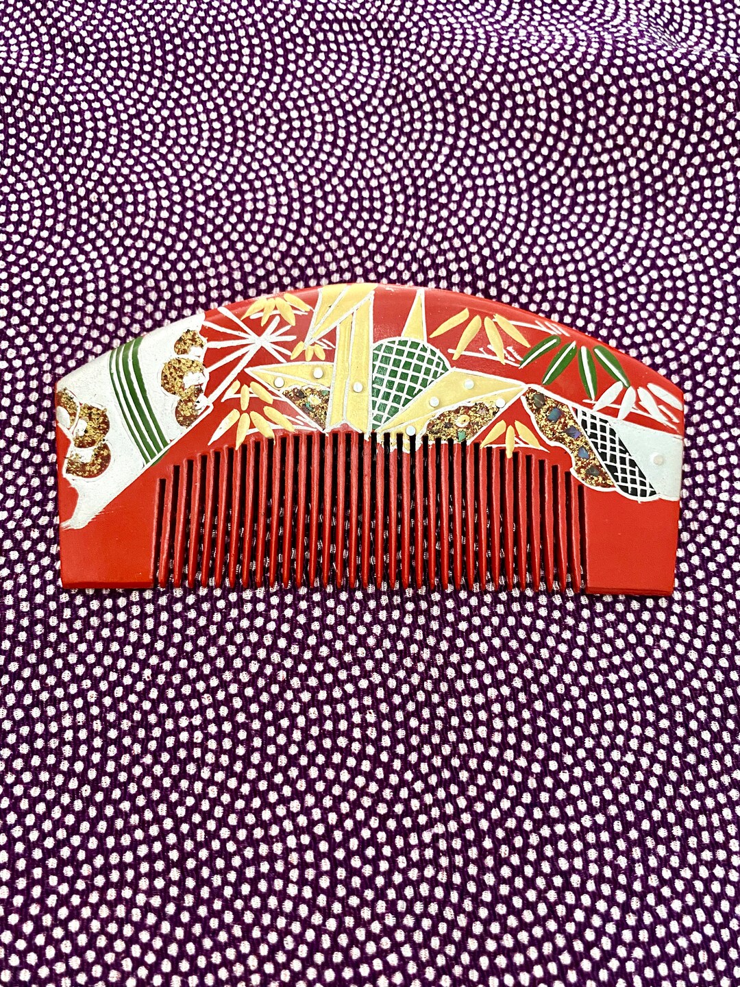 Vintage Japanese Traditional Hair Ornament Kanzashi Hair Comb for ...