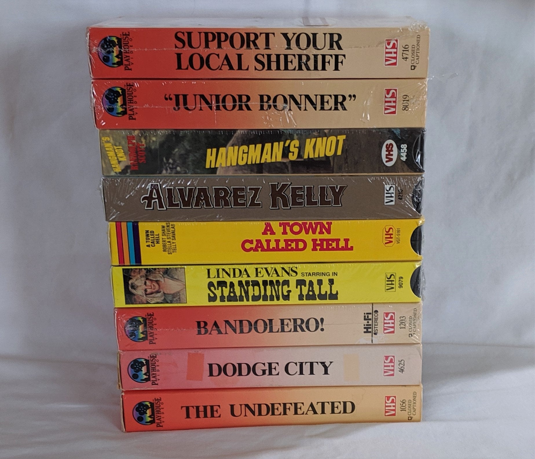 Vintage, VHS, Western, Lot, Of, Nine, Films, Some, Sealed, New, Linda ...