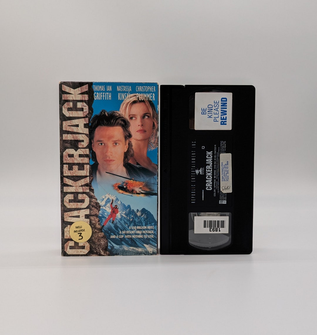 Vintage VHS Crackerjack Nastassja Kinski Christopher Plummer Thomas Ian Griffith Ski Resort ...