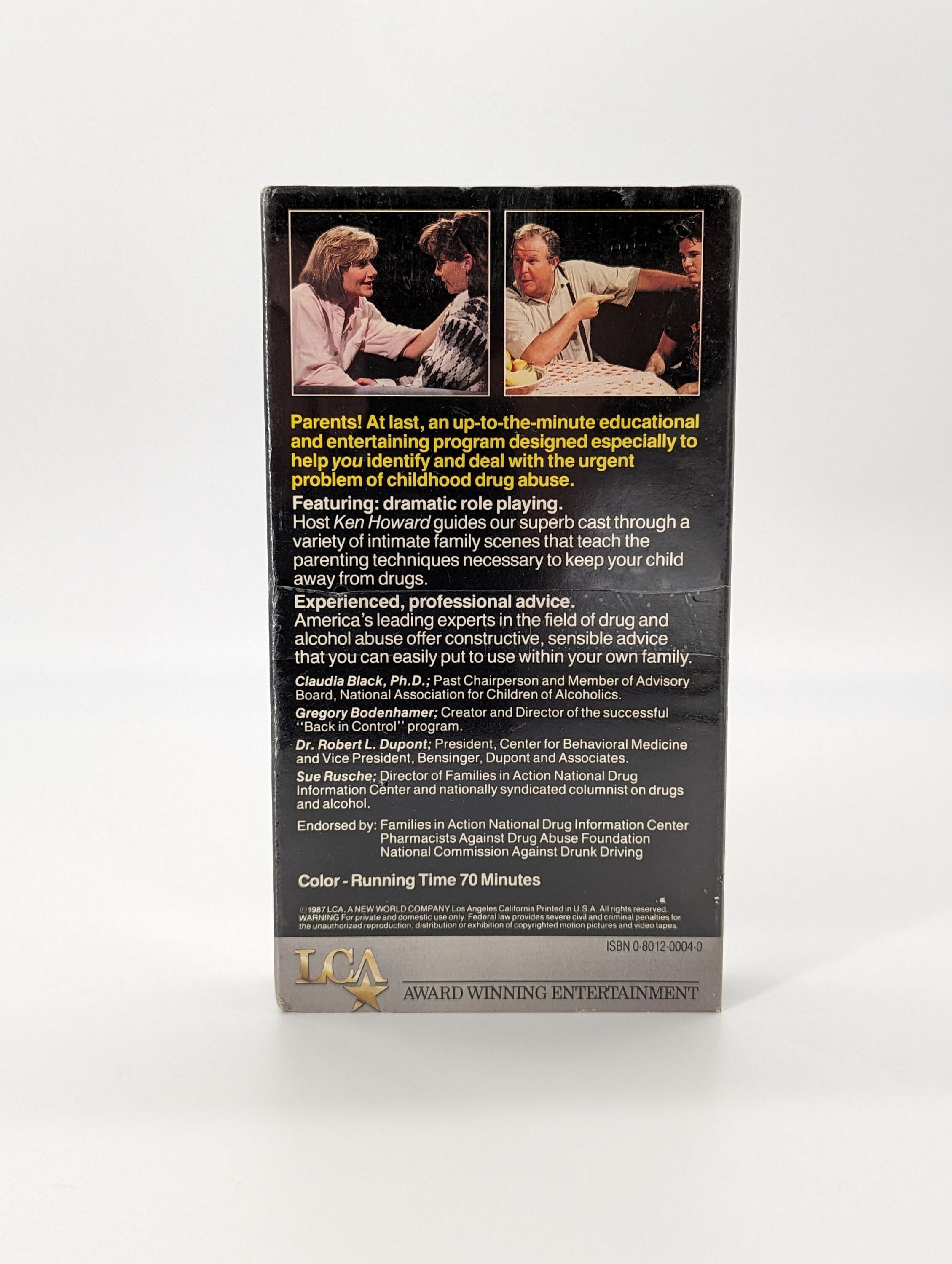 Drug Free Kids VHS Sealed Parent's Guide Ken Howard Elliott Gould ...