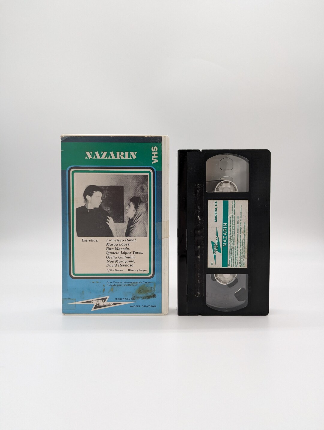 Vintage VHS Nazarin Spanish Drama Film No English Priest Story Madera ...