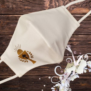 First Communion Mask / Confirmation Mask / Face Mask / - Etsy