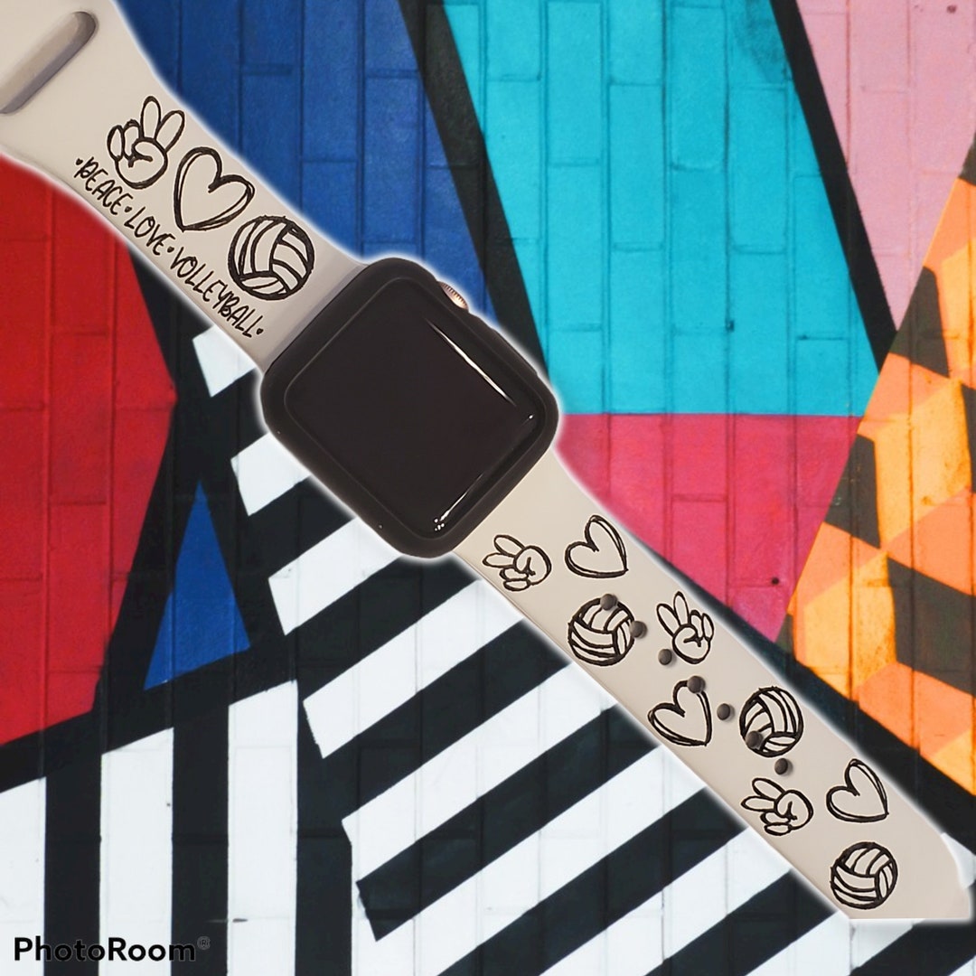 Volleyball Watch Band / Sports Silicone Band - Etsy