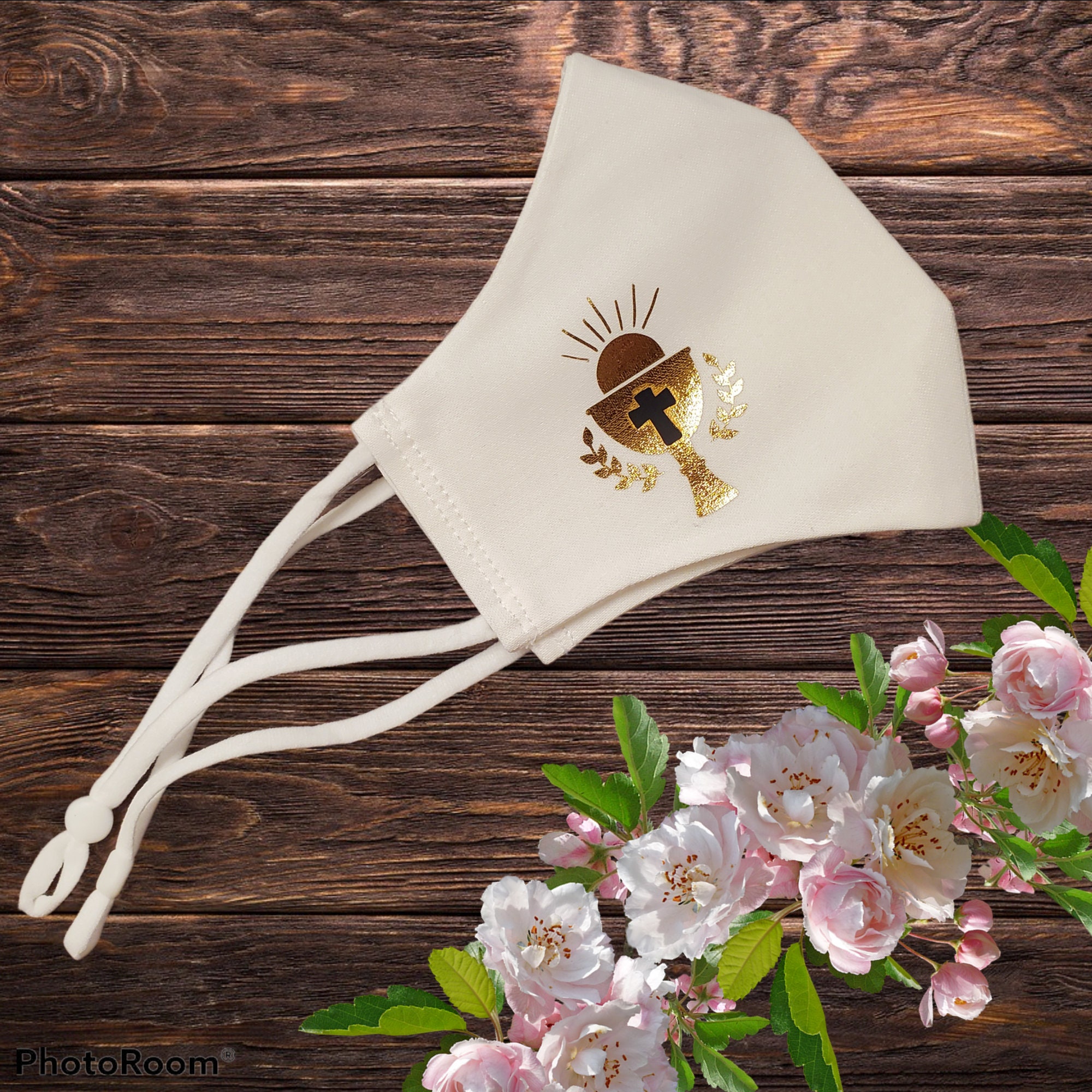 First Communion Mask / Confirmation Mask / Face Mask / - Etsy