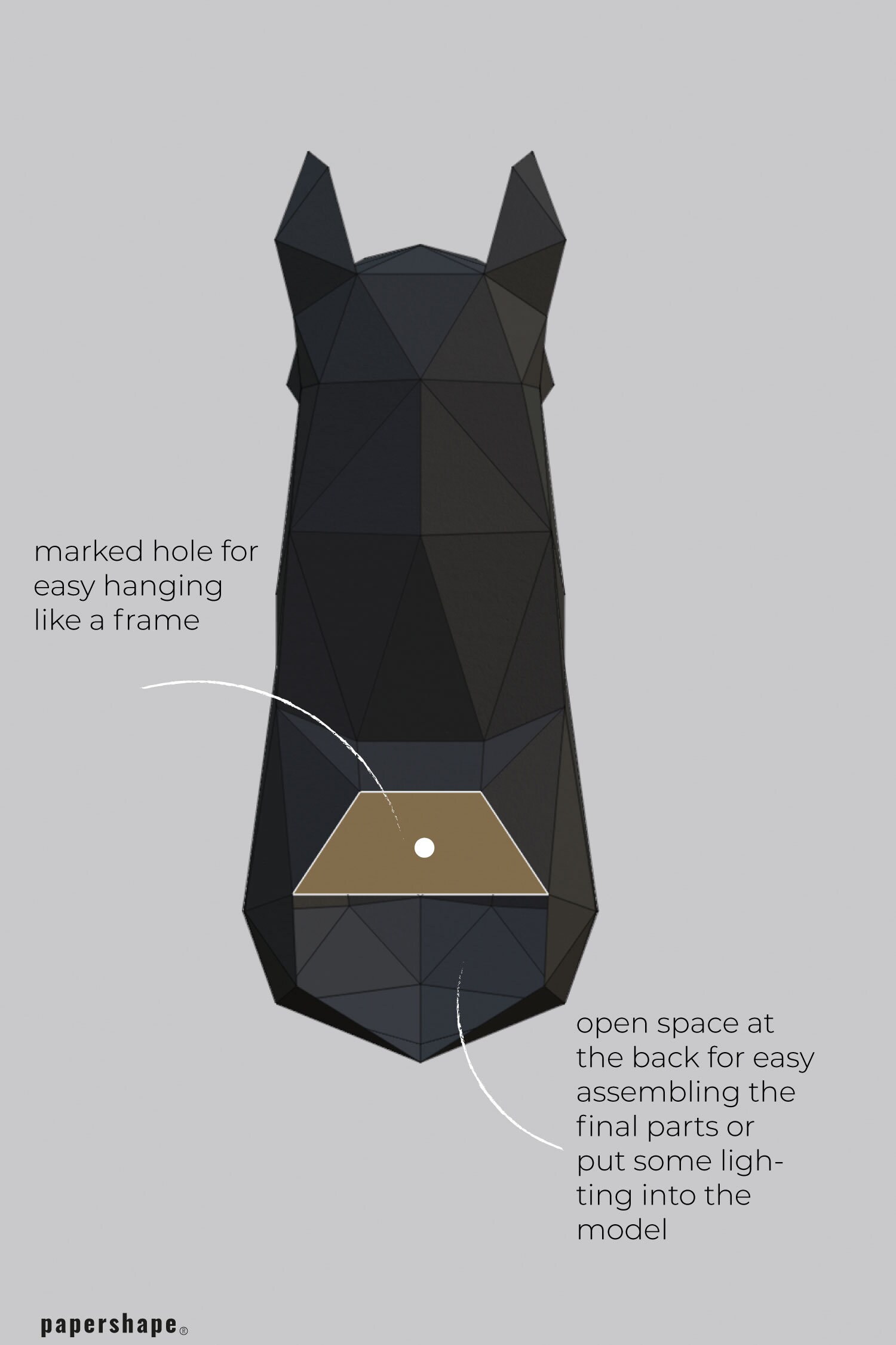 Papercraft Lama, Alpaca Model, Llama Sculpture, Papercraft 3D PDF ...