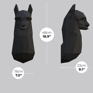Papercraft Lama, Alpaca Model, Llama Sculpture, Papercraft 3D PDF ...
