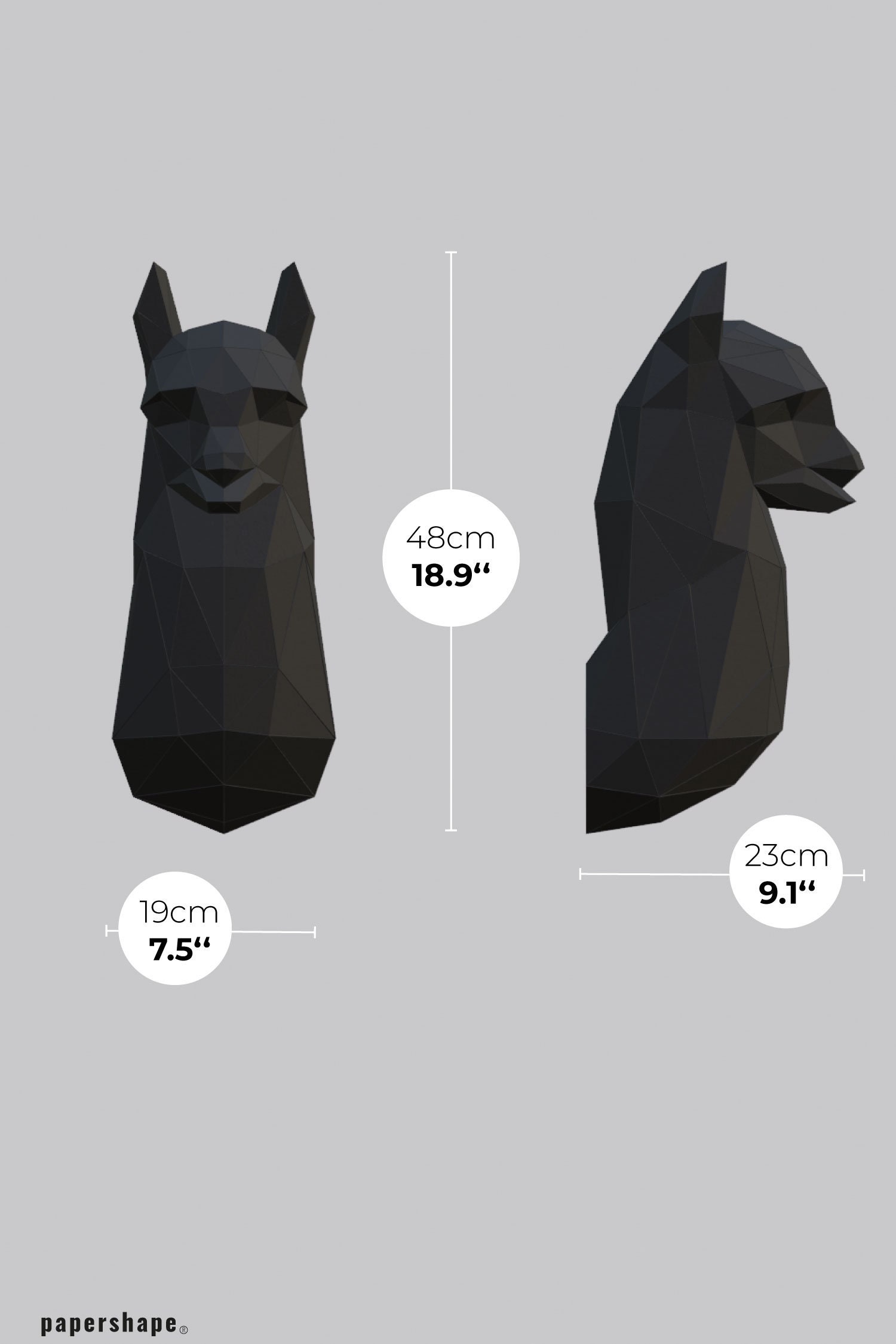 Papercraft Lama, Alpaca Model, Llama Sculpture, Papercraft 3D PDF ...