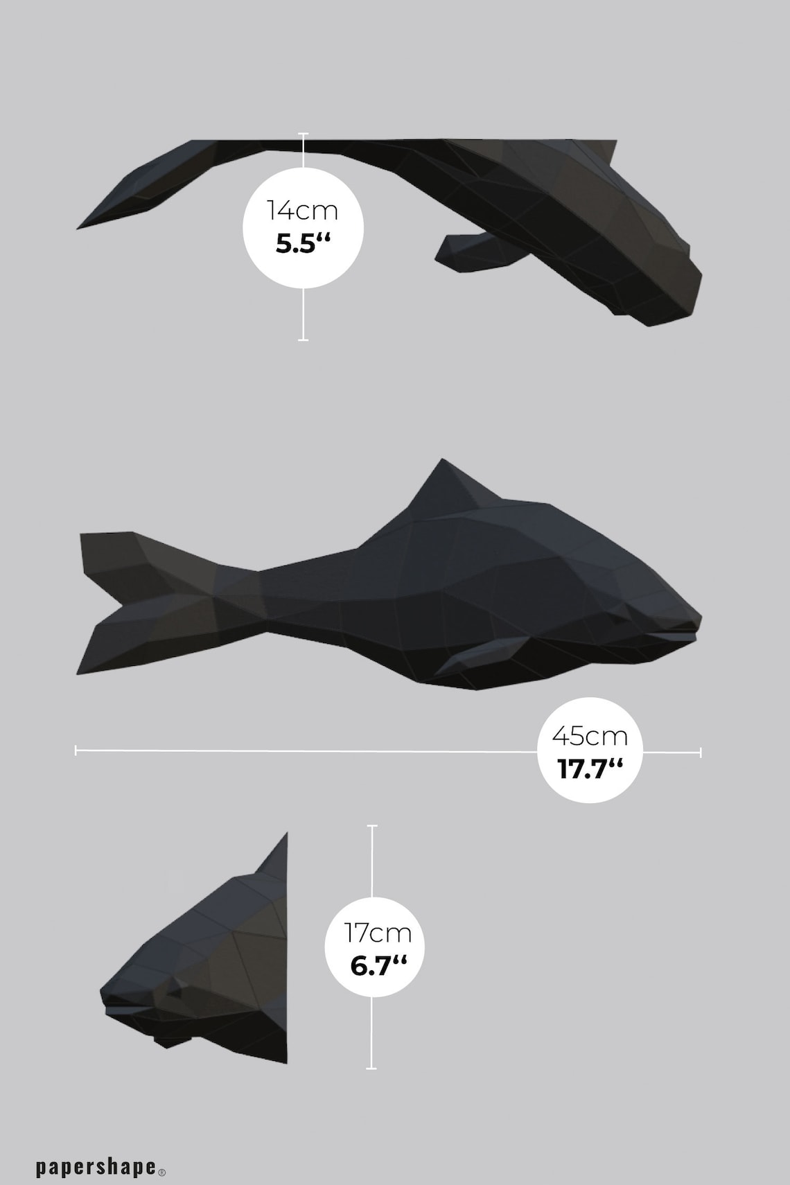 Papercraft Koi Carp, Large Mouth Bass Jumping Fish, Papercraft 3D PDF ...