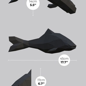 Papercraft Koi Carp, Large Mouth Bass Jumping Fish, Papercraft 3D PDF ...