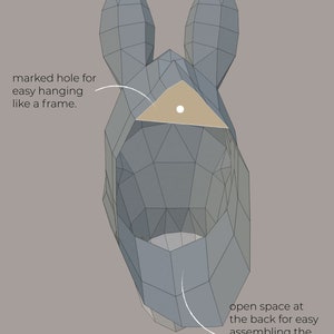 Papercraft Donkey, Paper Mule Model, PDF Template - Etsy Canada