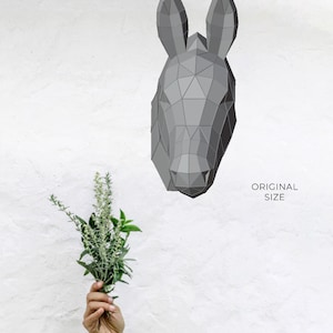 Papercraft Donkey, Paper Mule Model, PDF Template - Etsy Canada