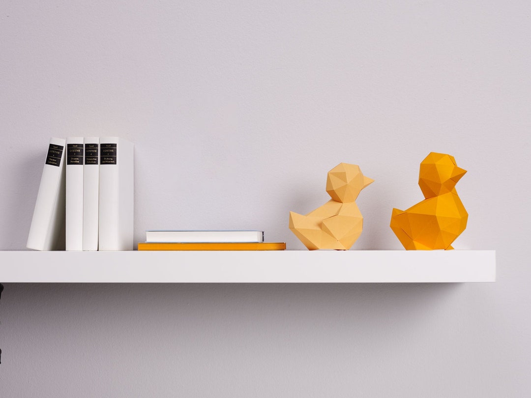 Papercraft Chick, Easter Decor, Papercraft PDF Template - Etsy