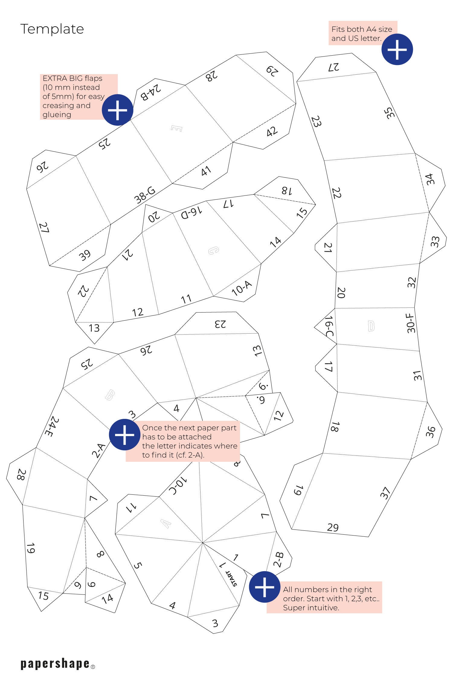 Papercraft Trophy Cup PDF Template - Sports Paper Cup Trophy - Etsy UK