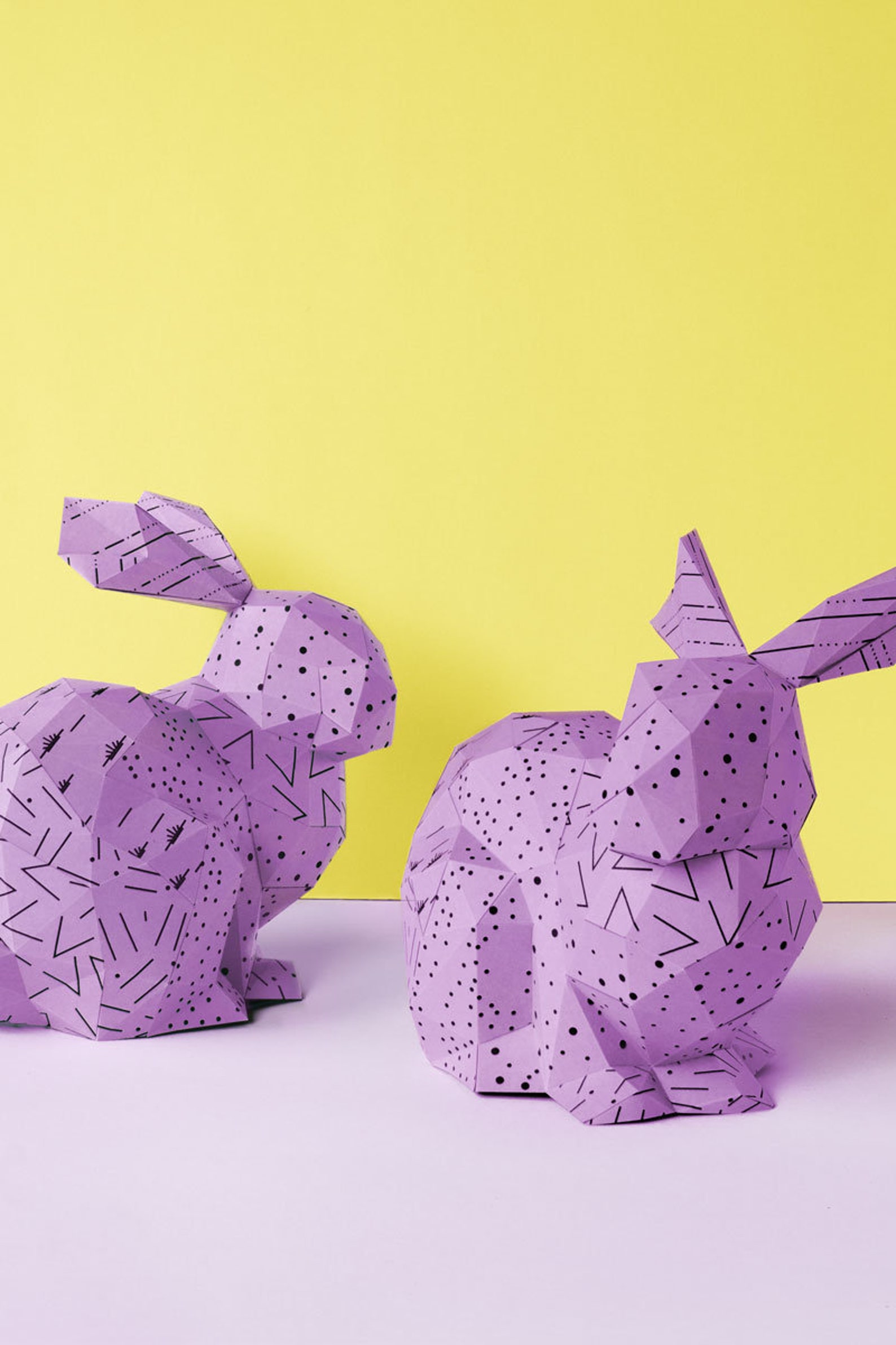 Papercraft Bunny for Easter Decor, Paper Hare, Paper Model Lièvre ...