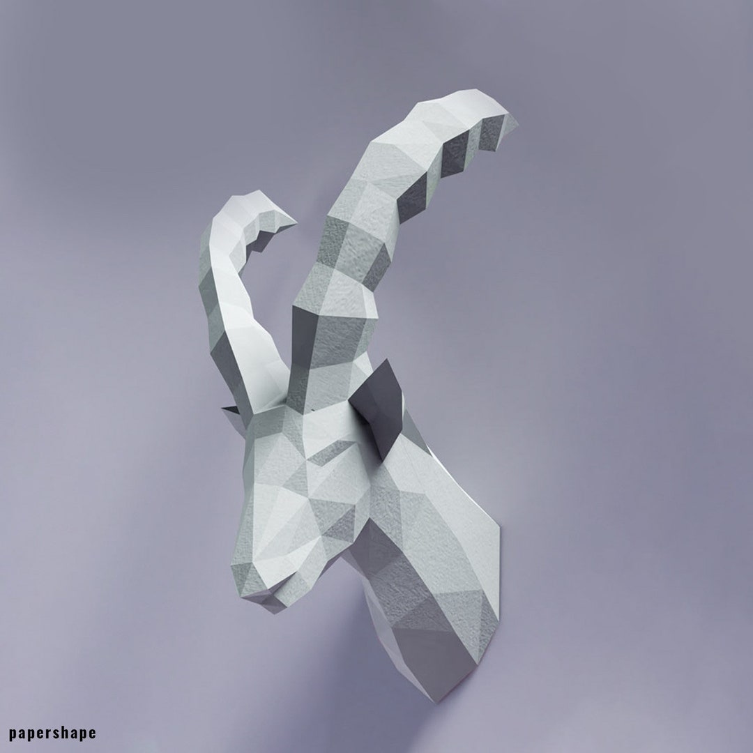 Papercraft Capricorn, Paper Ram Model, Zodiac Sign Capricorn, PDF ...