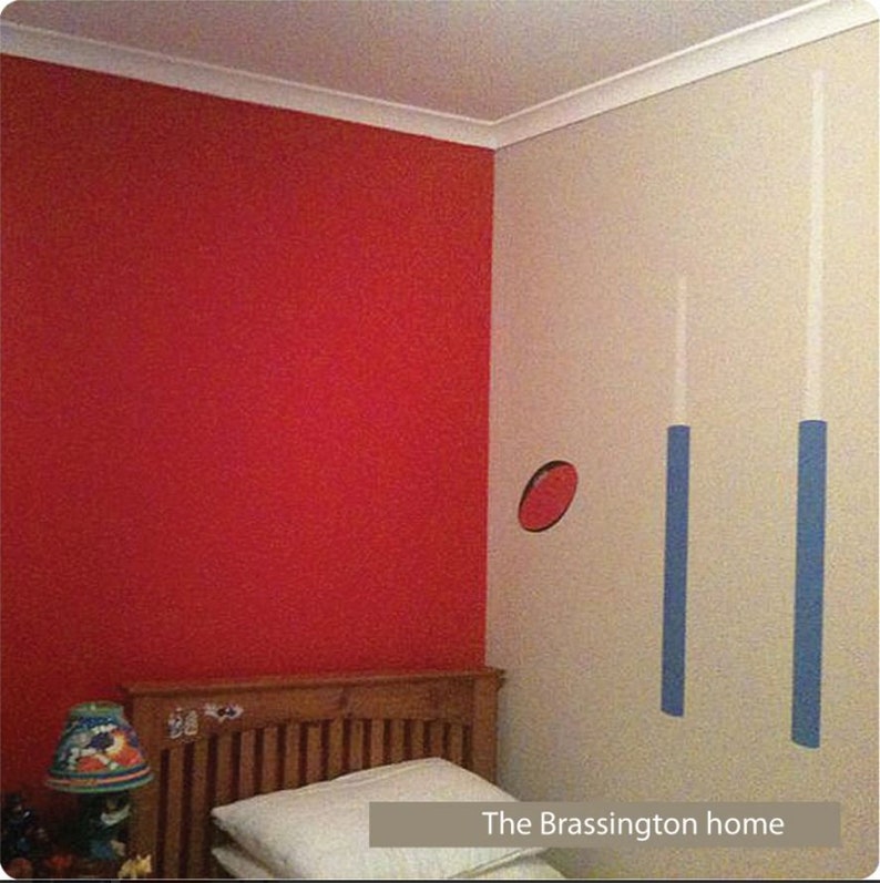 Footy + Football Goal Removable Fabric Adhesive Wall Decals / Boys ...