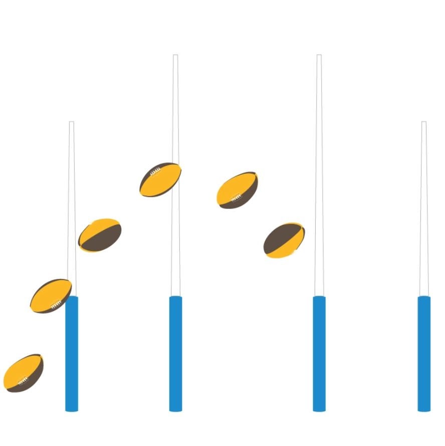 Footy + Football Goal Removable Fabric Adhesive Wall Decals / Boys ...