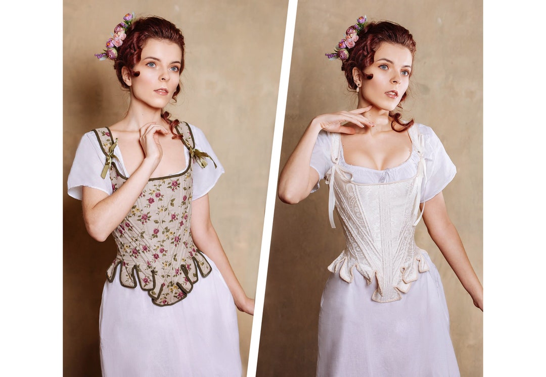 Rococo Corset Late 18th Century, 1780s Fashion, Historical Corset - Etsy