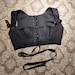 Regency Empire Corset, in BLACK Fabric, Corset Top, Bra - Etsy
