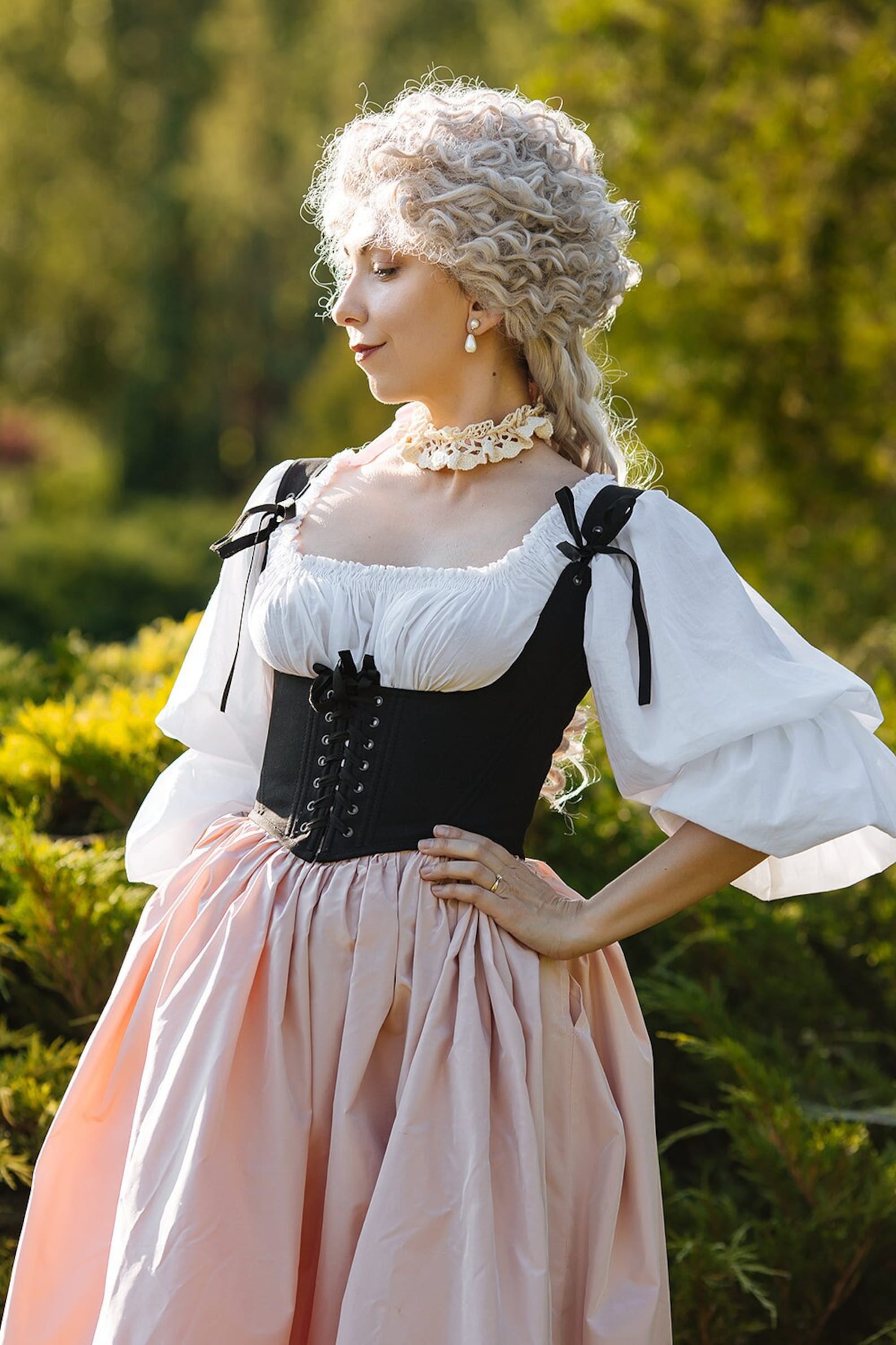 Provence Underbust Soft Corset, Rococo Fashion, Cottagecore Style - Etsy