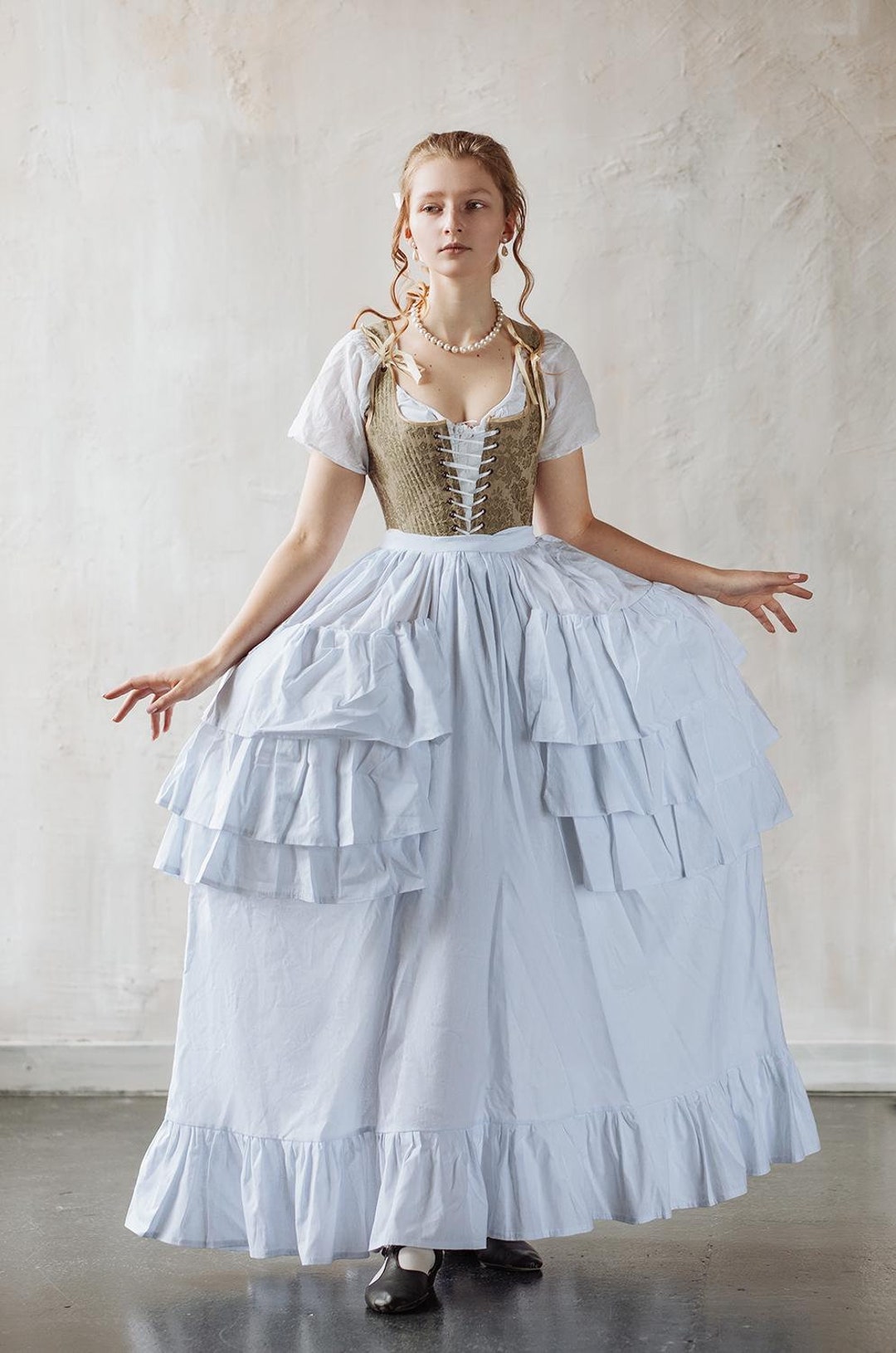 Hoop-skirt Petticoat for Pannier Cage, Rococo 18th Century Women's ...