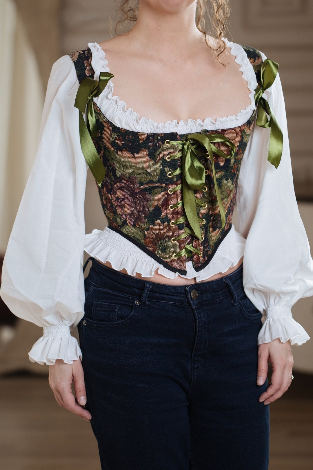 Rococo Fashion Soft Stays Tapestry Corset, 18th Century - Etsy