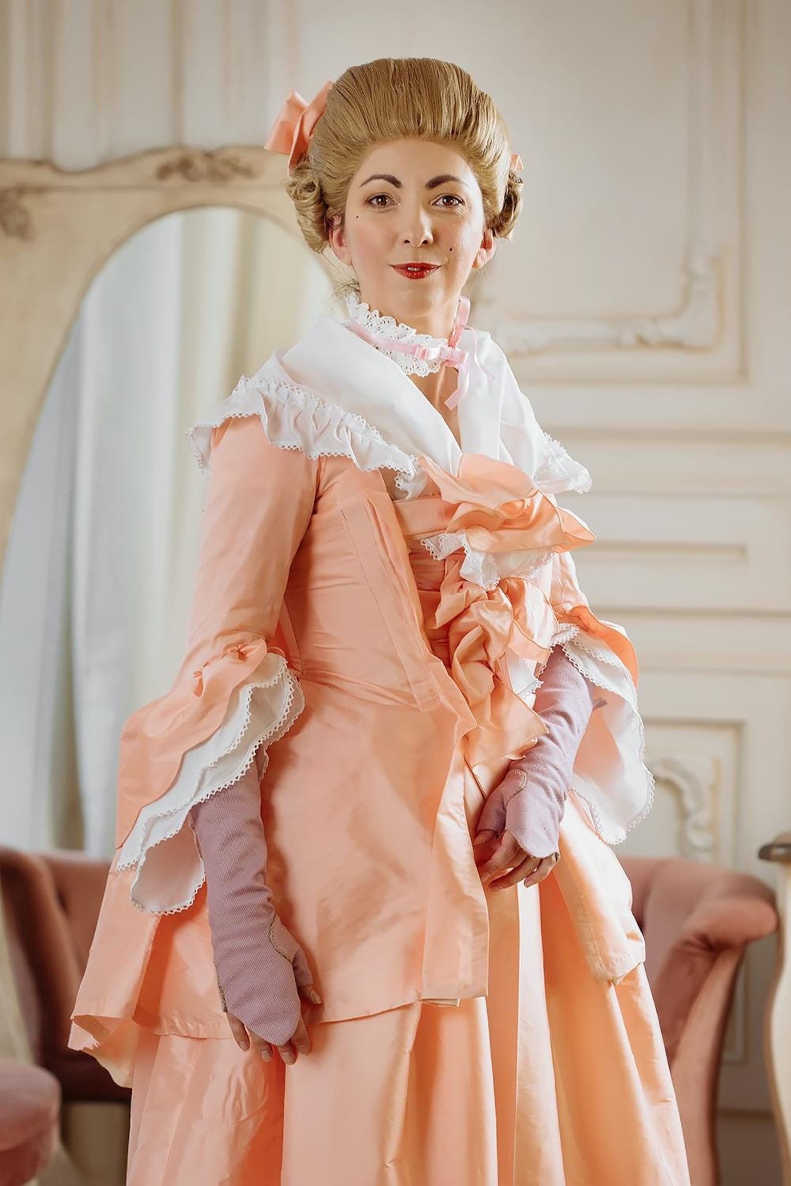 Fischu Shawl With Ruffs, Rococo 18th Century, Colonial 19th Century - Etsy