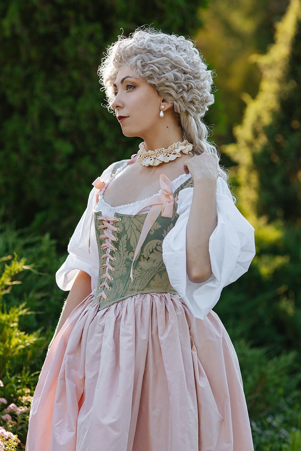 18th Century Rococo Fashion Soft Stays Corset in Decorative Fabric - Etsy