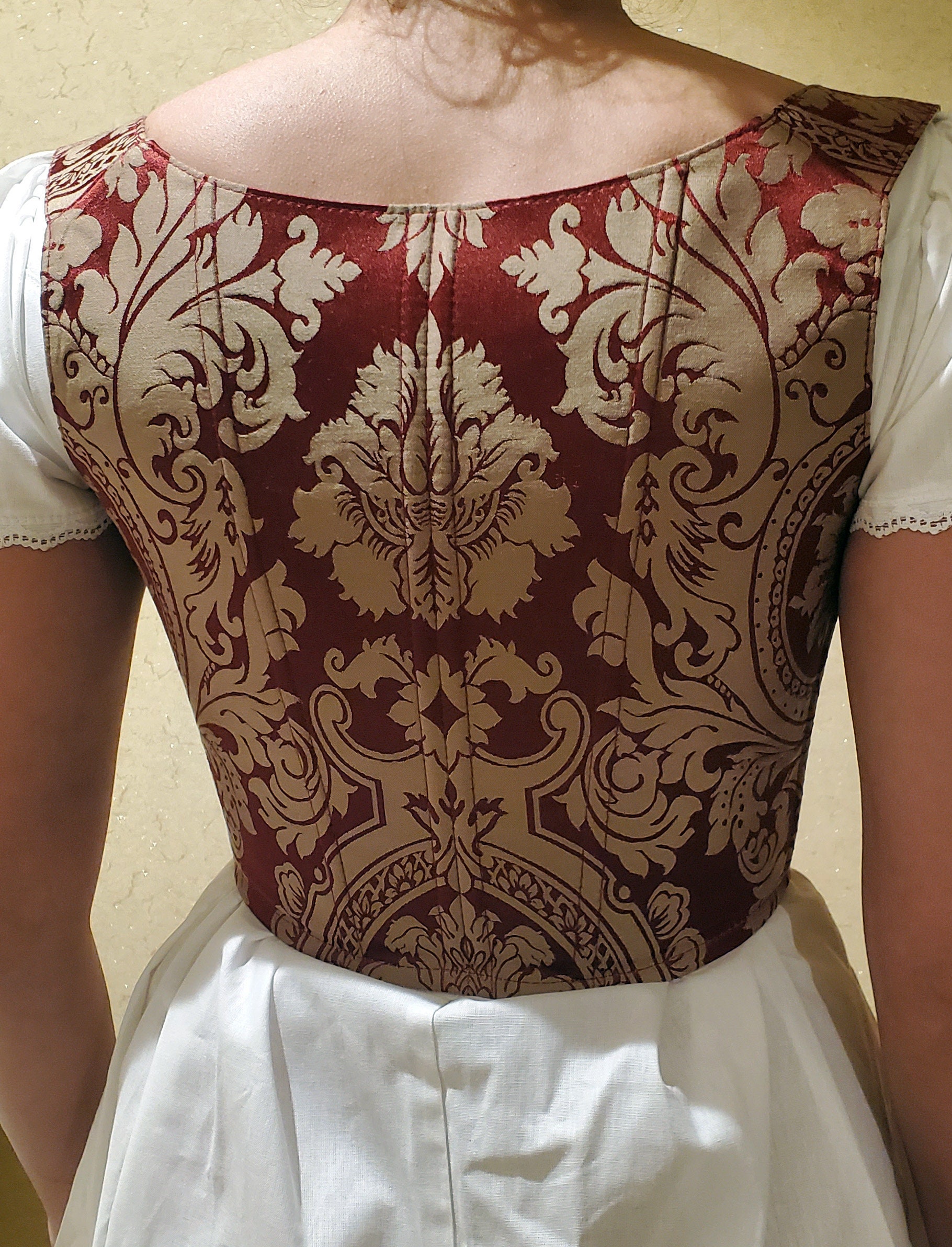 18th Century Rococo Fashion Soft Stays Corset in RED - Etsy