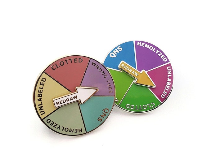 Laboratory Wheel of Redraw Enamel Pin | Etsy