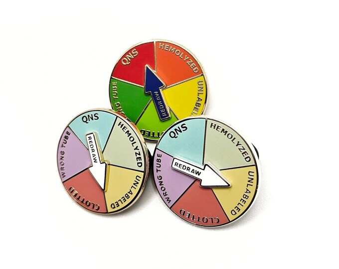Laboratory Wheel of Redraw Enamel Pin - Etsy