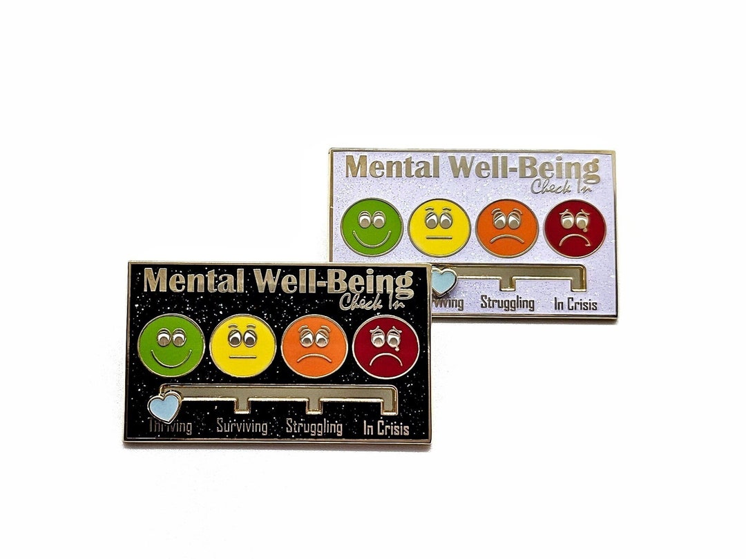 Mental Well-being Enamel Pin - Etsy