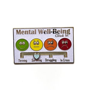 Mental Well-being Enamel Pin - Etsy