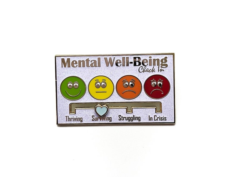 Mental Well-being Enamel Pin - Etsy