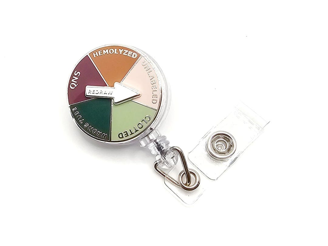 Laboratory Wheel of Redraw Badge Reel - Etsy