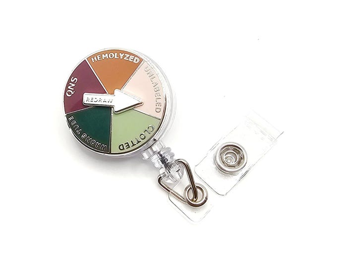 Laboratory Wheel of Redraw Badge Reel - Etsy